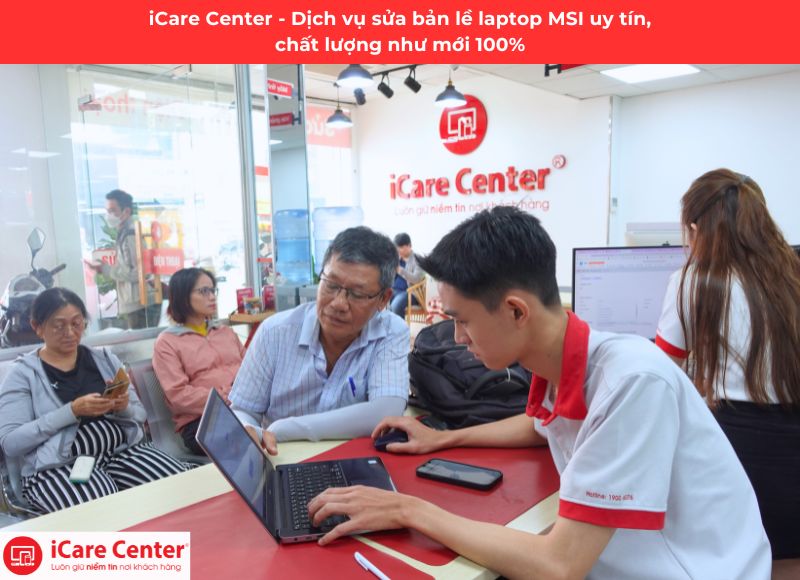 Sửa bản lề laptop MSI chất lượng như mới 100%